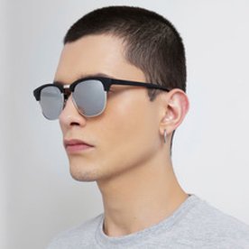 Óculos De Sol Dunville Shades Matte Black Silver Mirror | Vans