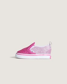 Tênis Slip-On Kids Glitter Rasp Raspberry Rose Infantil | Vans